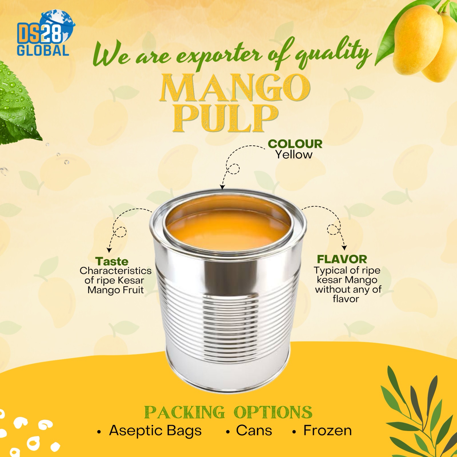 DS28 Global: The Best Mango Pulp Export Company in Gurugram ...